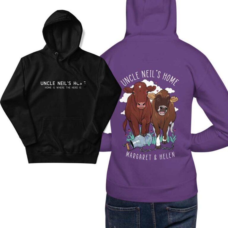 UNH Margaret & Helen - Hoodie (Back Image) • Uncle Neils Home, A Farm ...